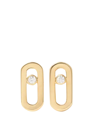 Messika Move Uno 18-karat Diamond Stud Earrings - Gold