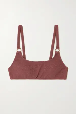 Melissa Odabash Bari Textured Bikini Top - Brown