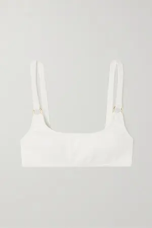 Melissa Odabash Melissa Odabash Bari Textured Bikini Top Cream
