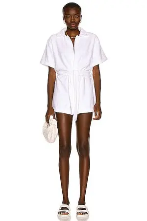 TERRY. Il Pareo Romper In White