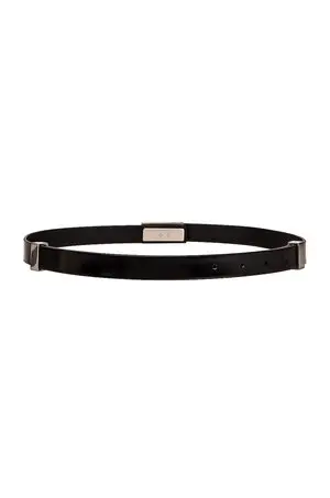 Bottega Veneta Triangle Lock Belt - Black & Silver
