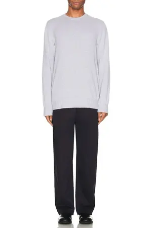 GHIAIA Cotton Crewneck - Light Grey
