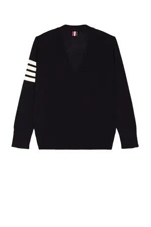 Thom Browne Sustainable Merino Classic Cardigan Sweater - Navy