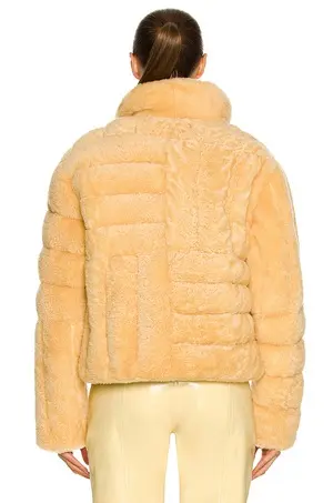 Bottega Veneta Short Teddy Shearling Jacket