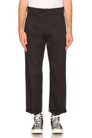 Dickies Regular Fit Cuffed Straight Leg Pant - Black