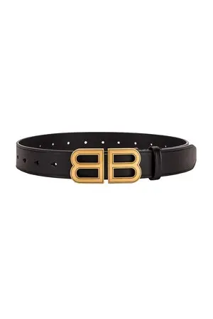 Balenciaga Bb Hourglass Belt - Black