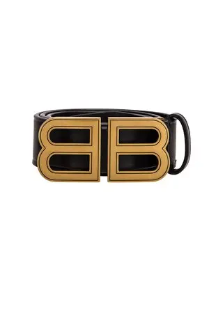 Balenciaga Bb Hourglass Belt - Black