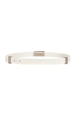 Bottega Veneta Triangle Lock Belt - White & Silver
