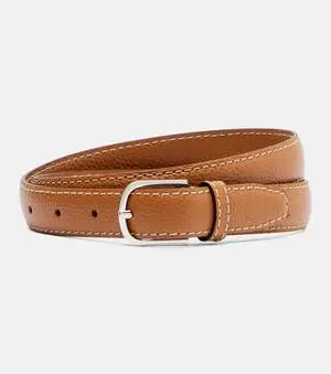 TOTEME Leather Belt - Beige