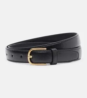 TOTEME Leather Belt - Black