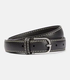 TOTEME Leather Belt - Black