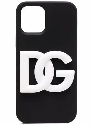 Dolce & Gabbana Debossed-logo Iphone 12 Pro Case - Black