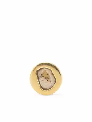 PARTS OF FOUR Diamond Slab Stud Earring - Gold