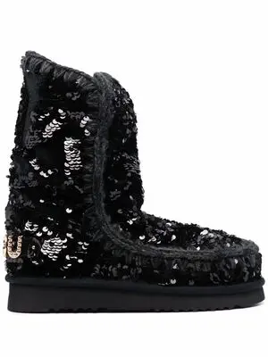 Mou Eskimo 24 Sequin Boots - Black