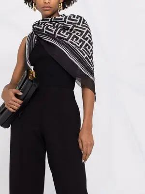 FERRAGAMO High-waisted Wool Blend Trousers - Black