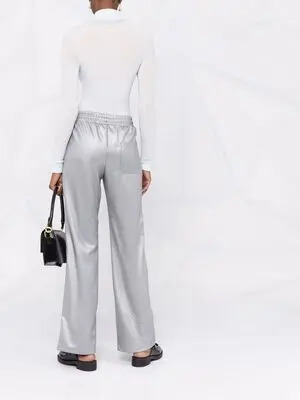 GOLDEN GOOSE Logo-tape Straight-leg Trousers