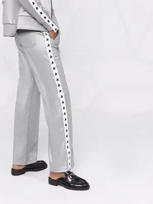 GOLDEN GOOSE Logo-tape Straight-leg Trousers