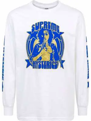 Supreme X Hysteric Glamour Long-Sleeve T-Shirt - White | Editorialist