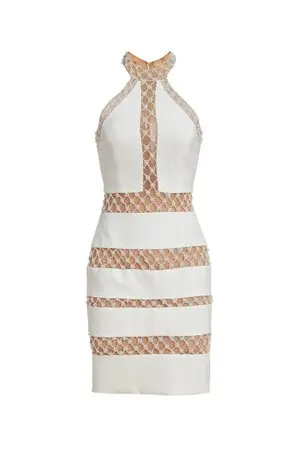 PatBO Pearl-beaded Mini Dress