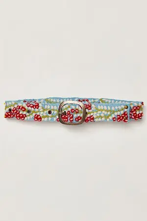 JENNY KRAUSS Dream In Color Embroidered Belt