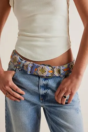 JENNY KRAUSS Dream In Color Embroidered Belt - Evermore