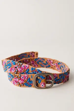JENNY KRAUSS Dream In Color Embroidered Belt - Four Seasons