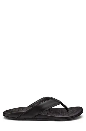 Olukai Mekila Flip Flop - Black/black