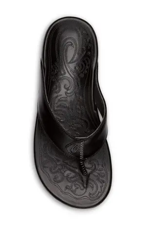 Olukai Mekila Flip Flop - Black/black