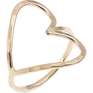 NASHELLE Complete Heart Ring - 14k Gold Filled