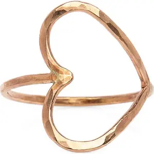 NASHELLE Nashelle Complete Heart Ring 14k Gold Filled/rose Tone