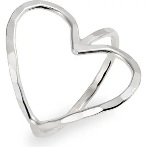 NASHELLE Nashelle Complete Heart Ring Sterling Silver