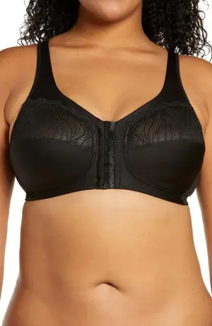 GLAMORISE Magiclift® Front Close Full Figure Bra - Black