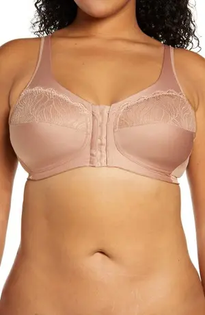 GLAMORISE Magiclift® Front Close Full Figure Bra - Cappuccino