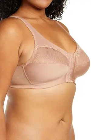 GLAMORISE Magiclift® Front Close Full Figure Bra - Cappuccino