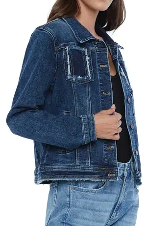 WASH LAB DENIM Sammy Frayed Jacket