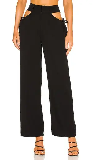 Superdown Black Wash Pants For Women