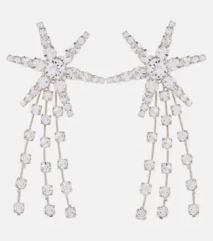 JENNIFER BEHR Comet Crystal-embellished Earrings - Silver