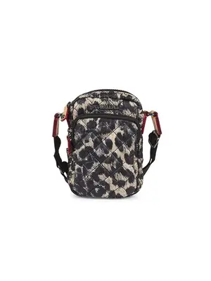 Mz Wallace Small Metro Quilted Crossbody Bag - Leopard