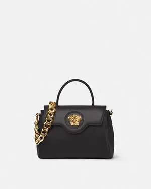 Versace La Medusa Top-handle Bag - Black