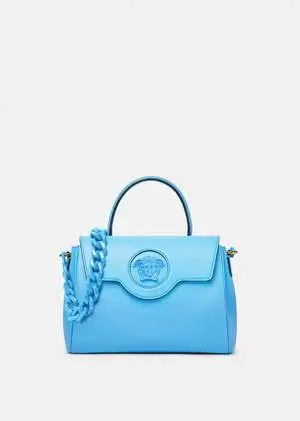 Versace La Medusa Top-handle Bag - Dv Blue