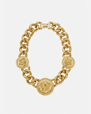 Versace Medusa Medallion Chunky Chain Necklace - Gold
