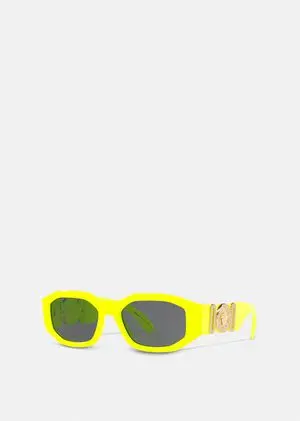 Versace Versace Medusa Biggie Sunglasses Neon Yellow