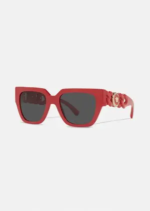 Versace Medusa Chain Sunglasses Red