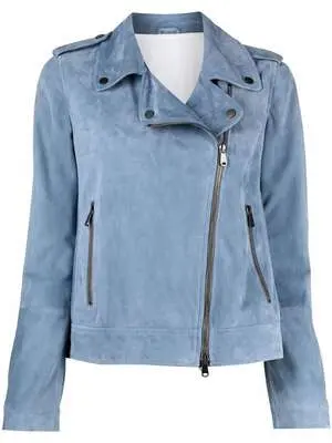 BRUNELLO CUCINELLI Zip-fastening Biker Jacket