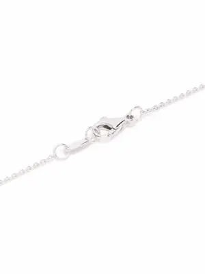 LEO PIZZO 18kt White Gold Diamond And Sapphire Flora Necklace