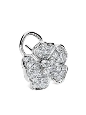 LEO PIZZO 18kt White Gold Flora Diamond Earrings - Silver