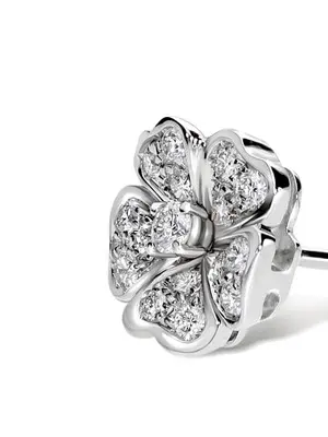 LEO PIZZO 18kt White Gold Diamond Flora Earrings