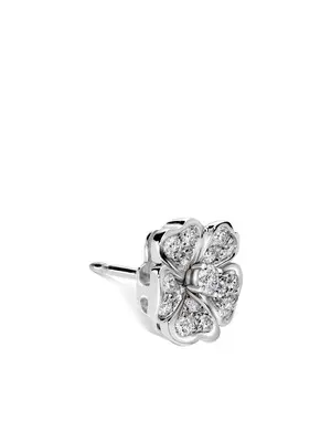 LEO PIZZO 18kt White Gold Diamond Flora Earrings