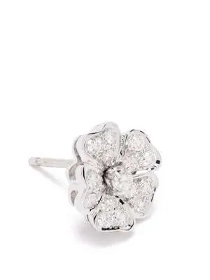 LEO PIZZO 18kt White Gold Diamond Flora Earrings