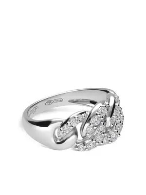 LEO PIZZO 18kt White Gold Diamond Ring - Silver